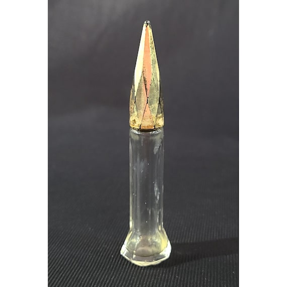 Vintage 1965 Avon oil perfume bullet rocket bottle - Gem