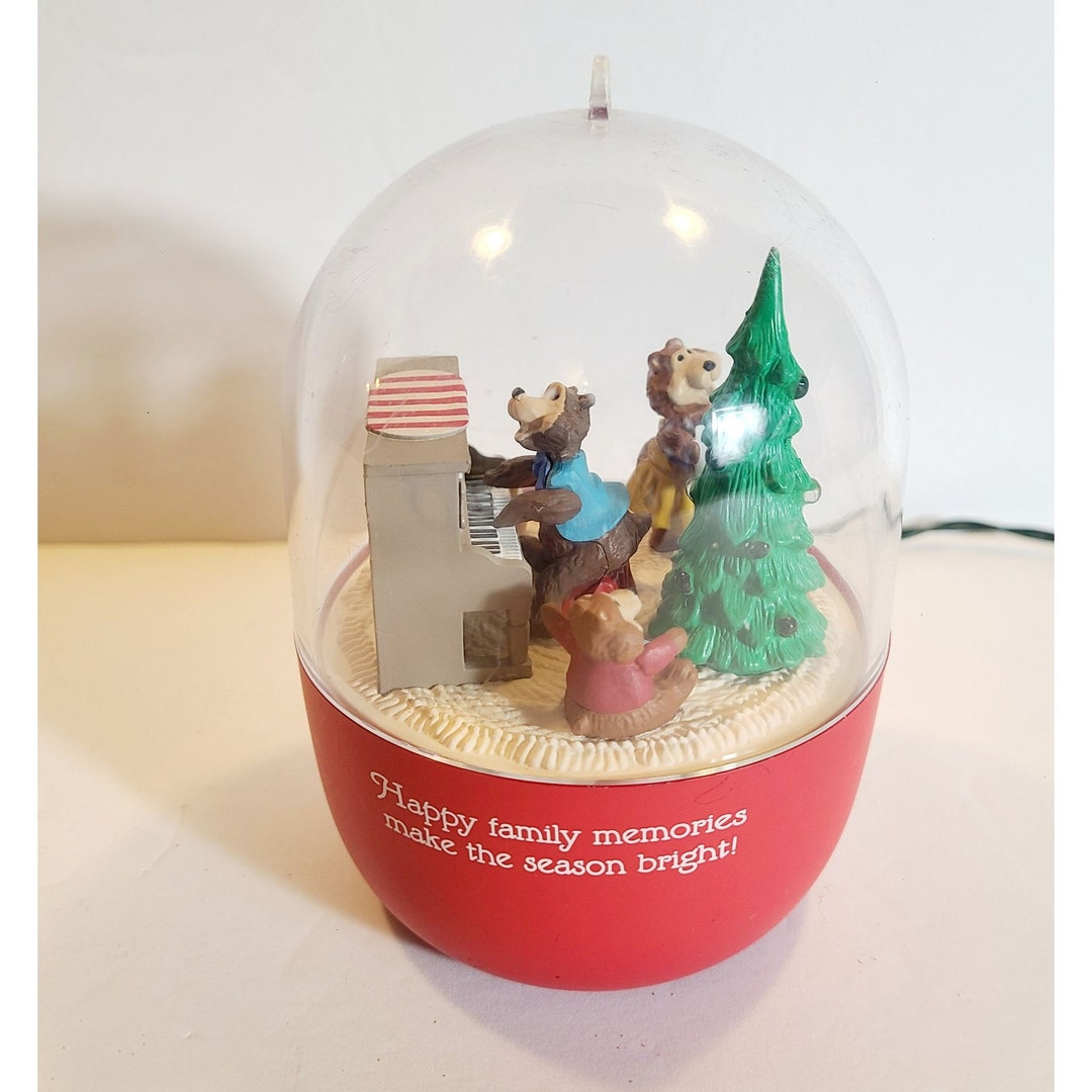 Hallmark Musical Ornament Family of Bears Plays Jingle Bells - Etsy