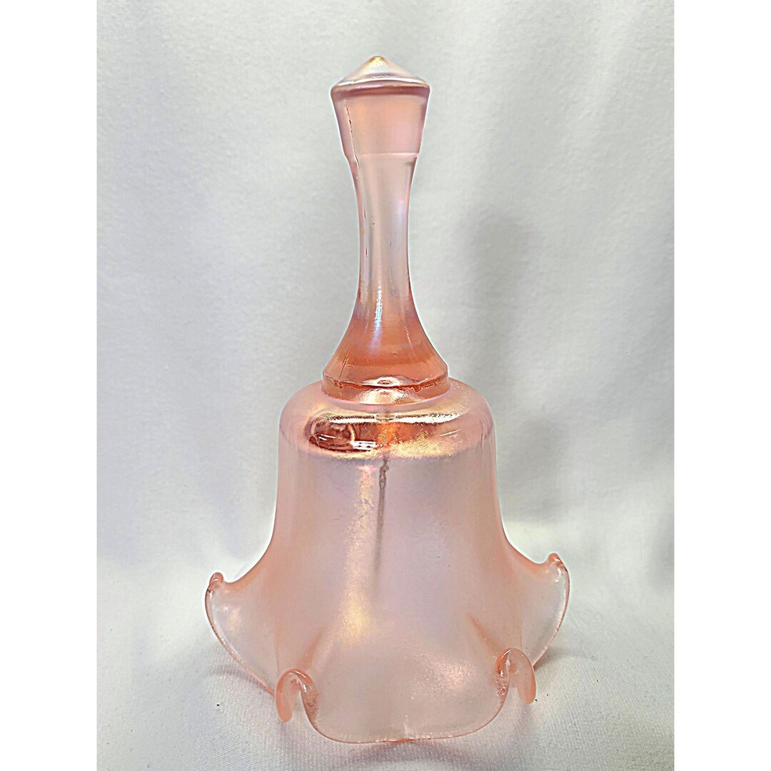 Fenton Glass Company 95th Anniversary Pink Stretch Glass Bell - Etsy