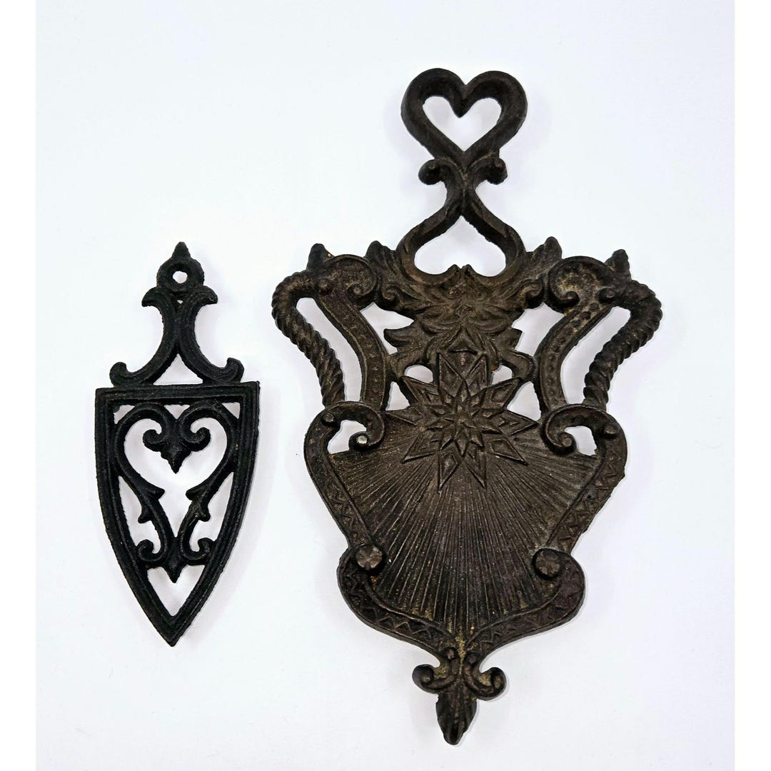 Antique Decorative Wrought Iron Trivets - Etsy