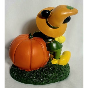 Disney Mickey Mouse Scarecrow Halloween Figure - Etsy