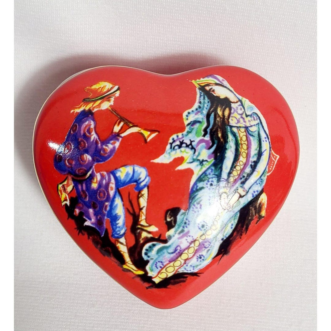 Franklin Mint the Snow Maiden Red Heart Music Box. - Etsy