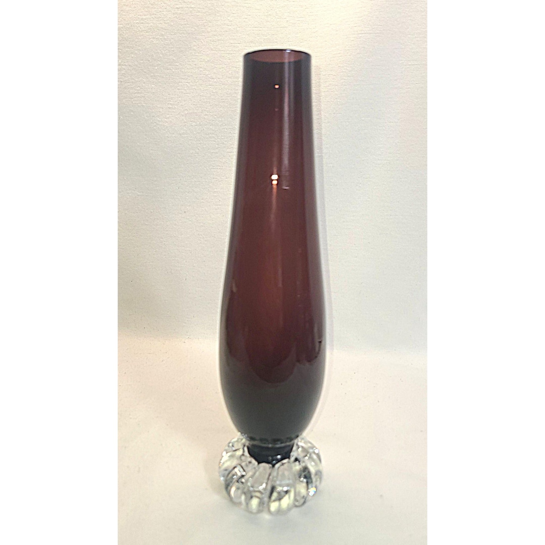 Aseda Glasbruk Eggplant Deep Purple Bud Vase - Etsy