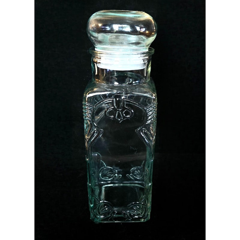 Ornate Glass Jar With Lid - Etsy