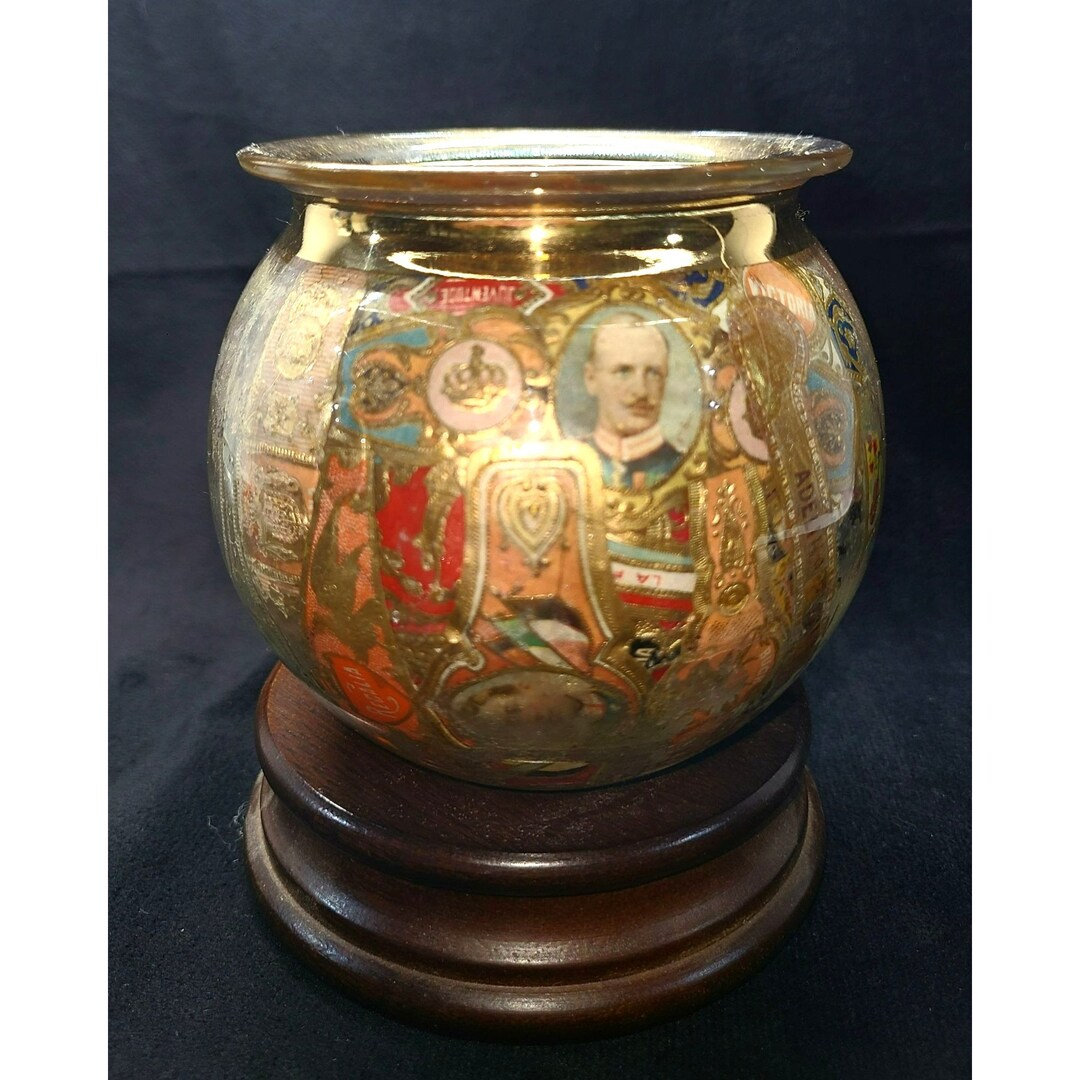 Cigar Stamp Vase Folk Art - Etsy