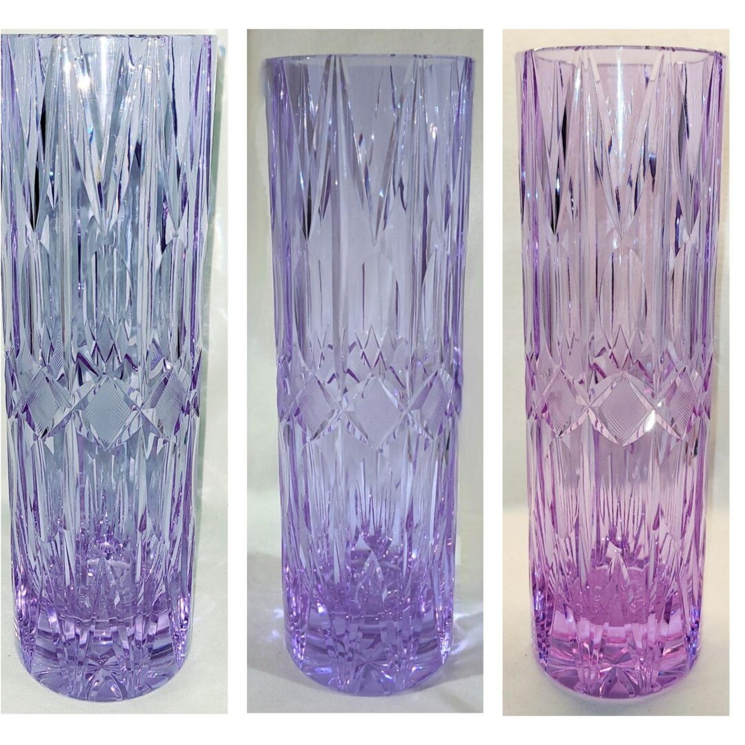Alexandrite Purple Neodymium Glass Vase 10" - Etsy