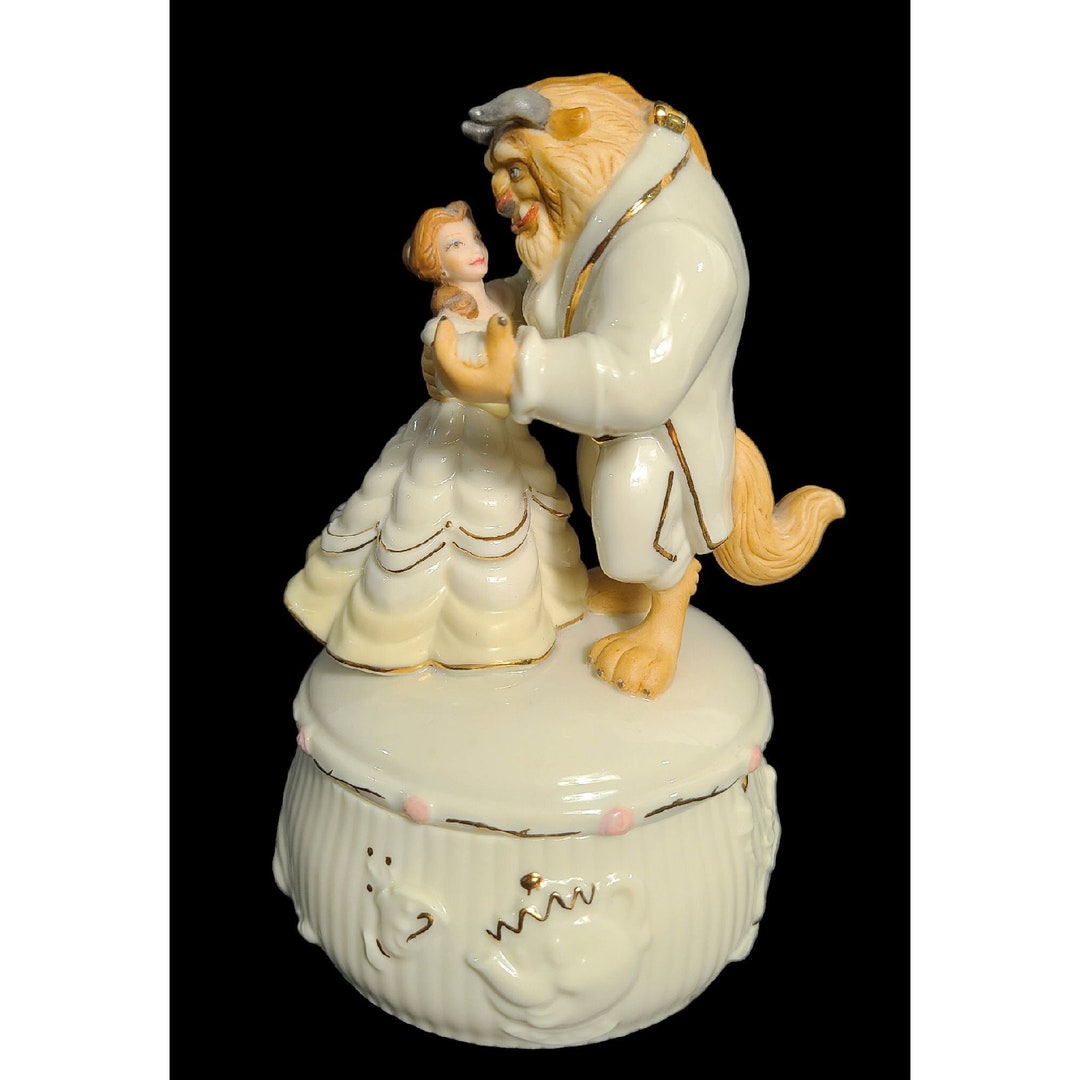 Limited Lenox Beauty and the Beast Music Box Trinket Box - Etsy