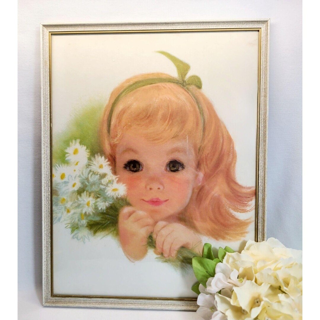 1960s Northern Tissue Girl American Beauties Auburn Framed Print Wall ...