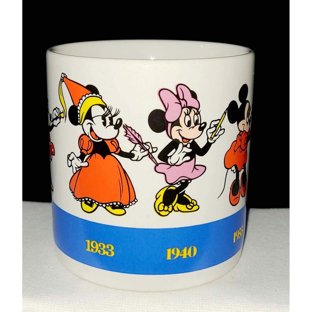 Vintage Disney's Rare Evolution of Minnie Mouse Mug - Etsy