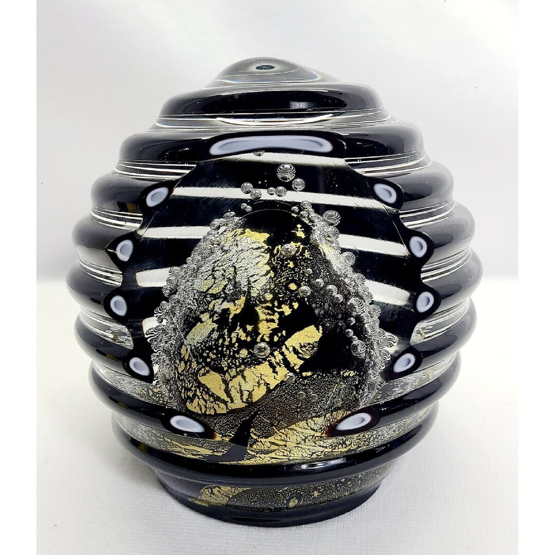 Nourot Studios, D. Lindsay Beehive Style Art Glass Paperweight 1994 Ltd ...