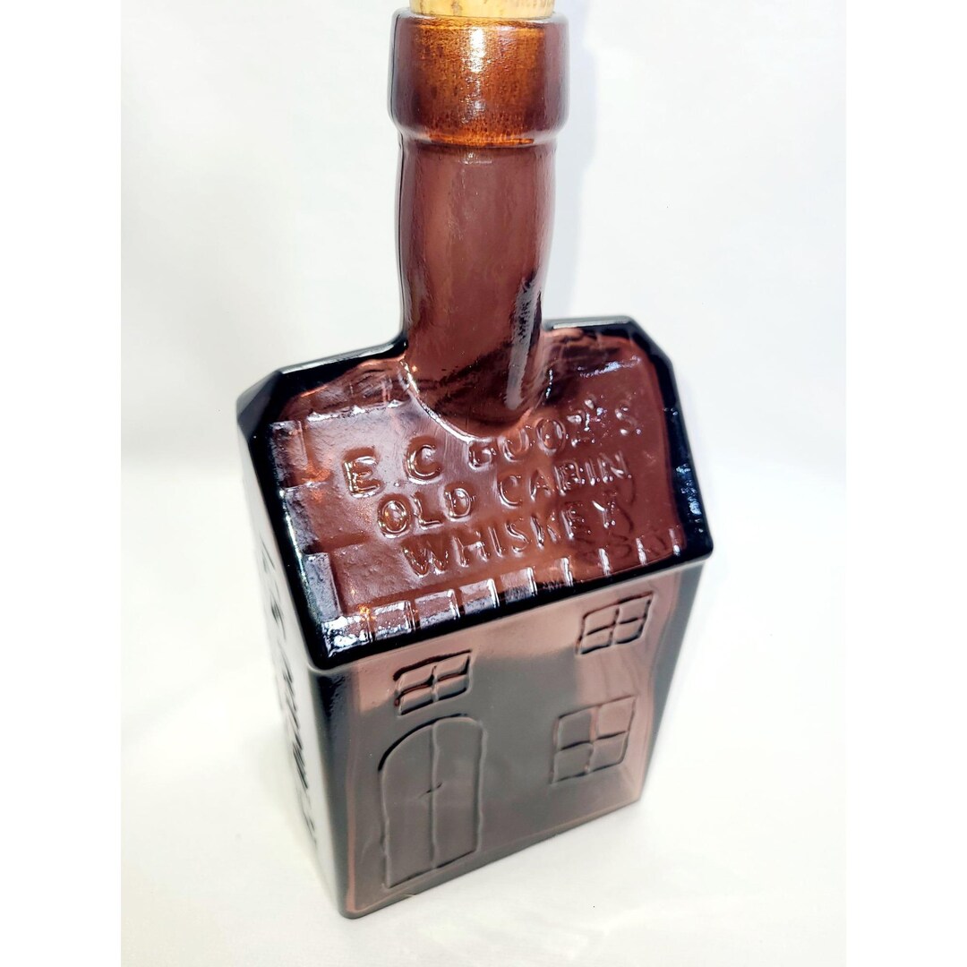 Purple E G Booz's Old Cabin Whiskey Decanter With Cork 8 - Etsy