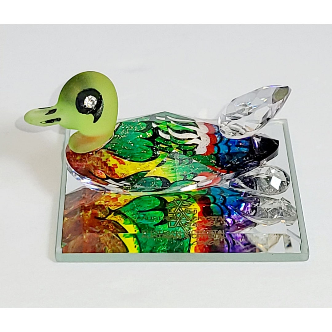 Laci Austrian Crystal Duck Handpainted - Etsy