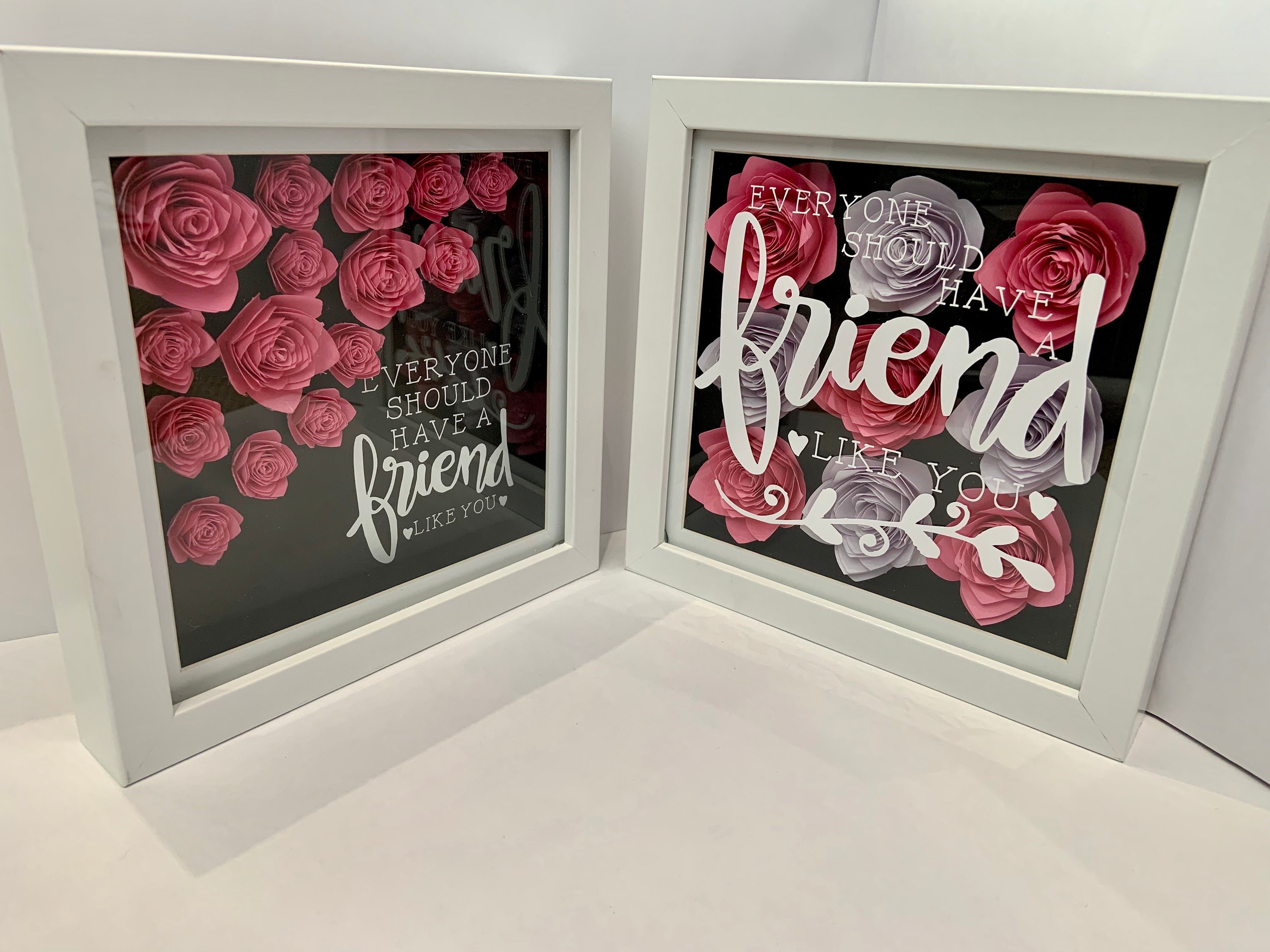 Friendship Shadow Box Frame - Etsy UK