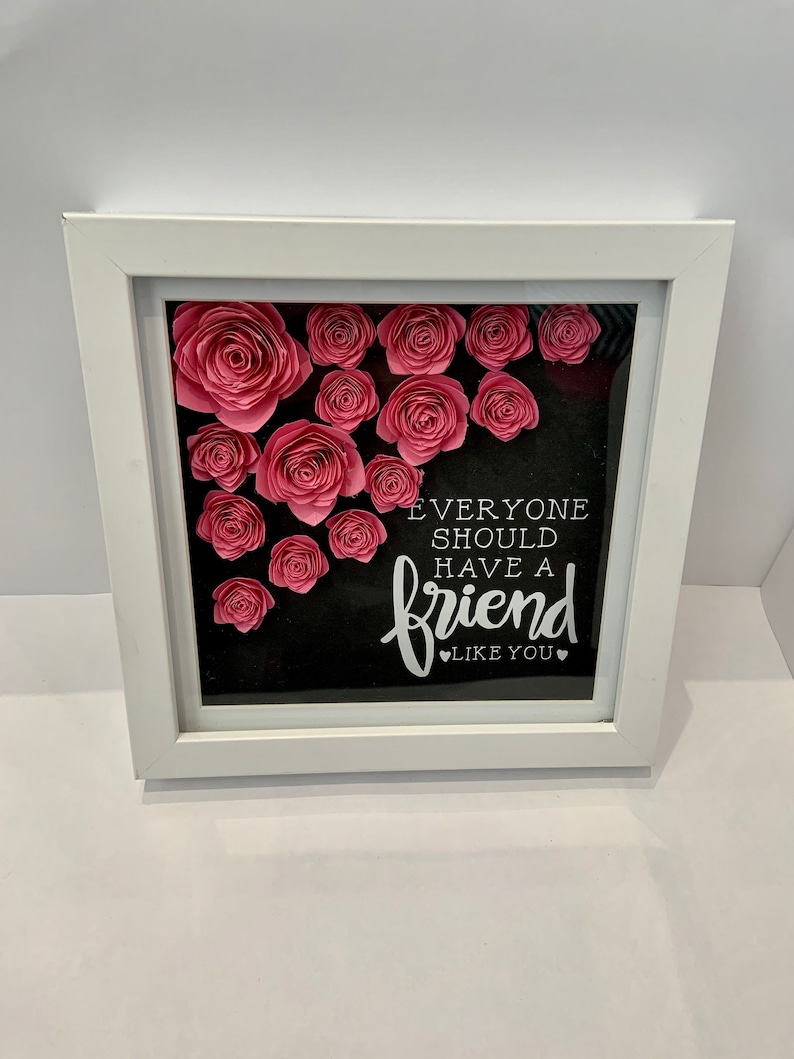 Friendship Shadow Box Frame - Etsy UK
