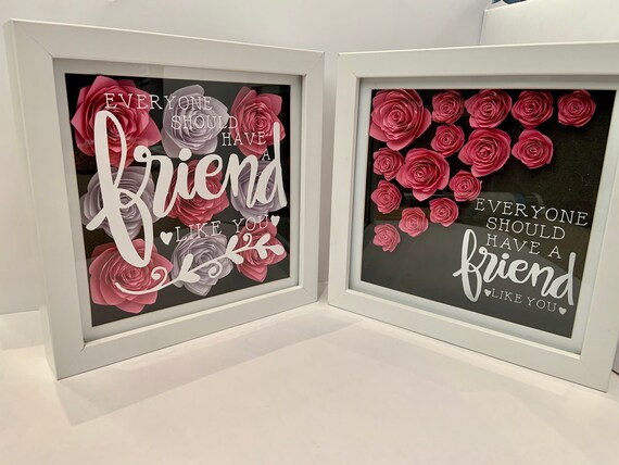 Friendship Shadow Box Frame | Etsy UK