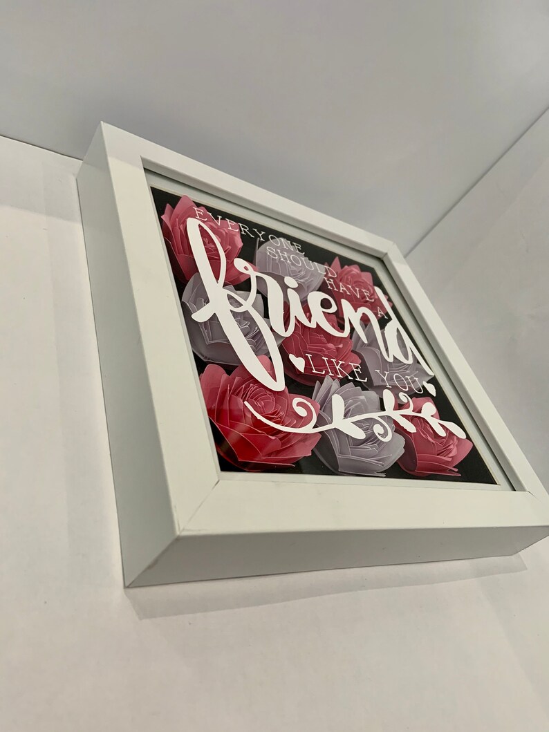 Friendship Shadow Box Frame - Etsy UK