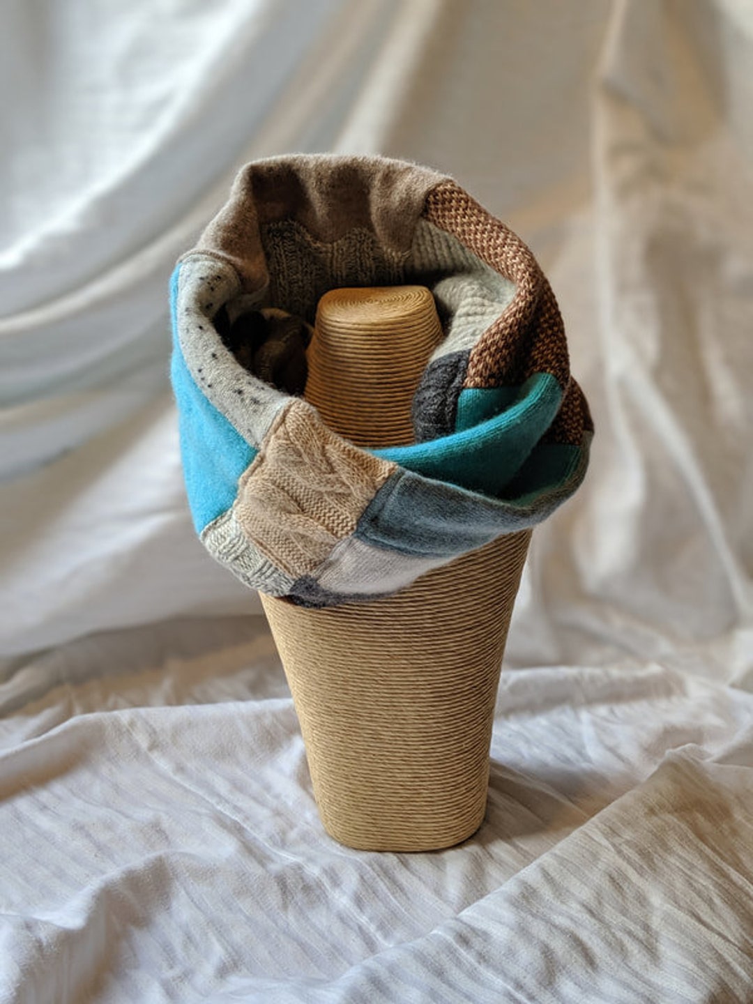 Cashmere Snood Up-cycled, Bespoke, Handmade Neckwarmer in the UK. K ...