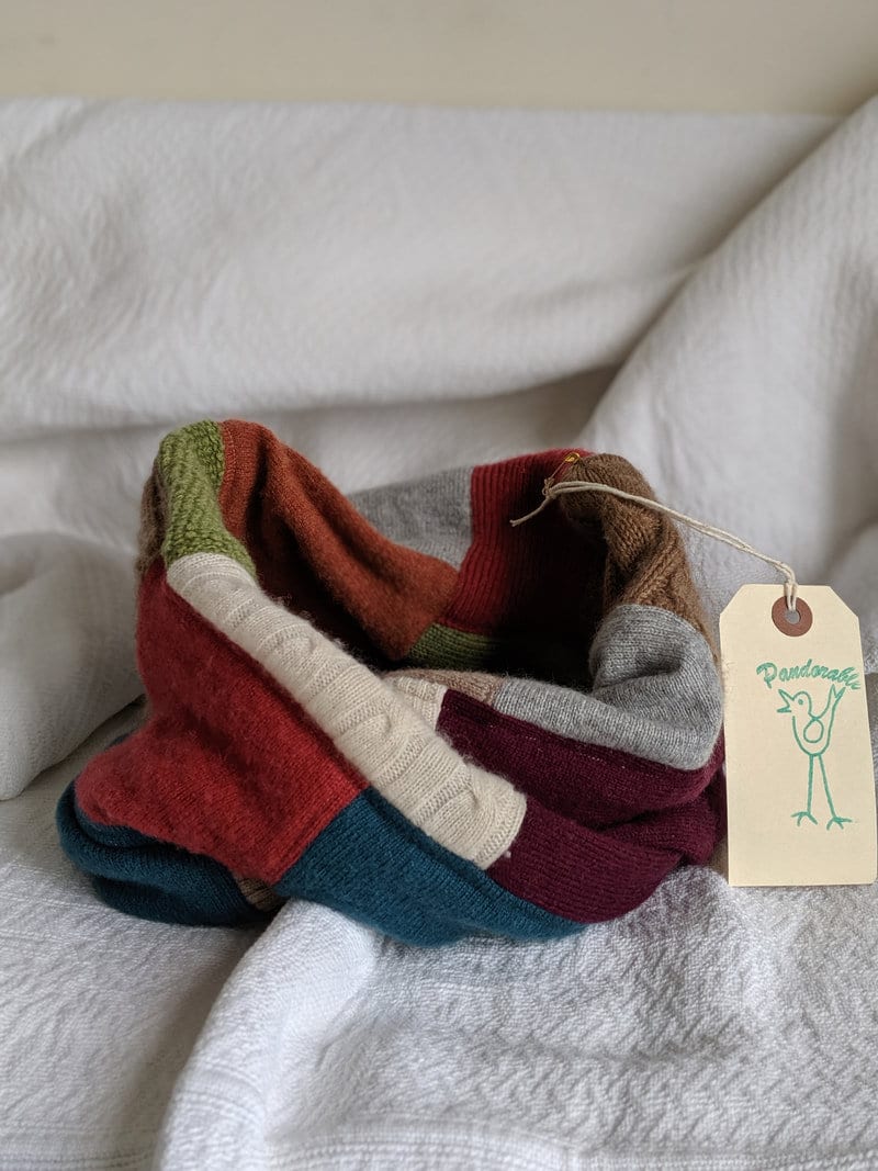 Cashmere Snood Up-cycled, Bespoke, Handmade Neckwarmer in the UK. K ...