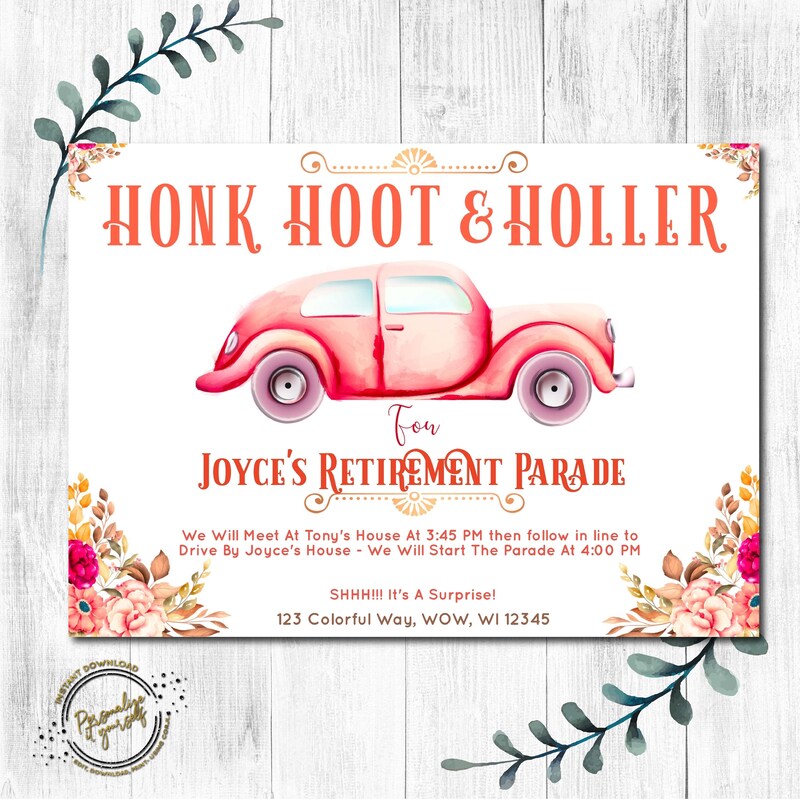 Retirement Parade - Etsy