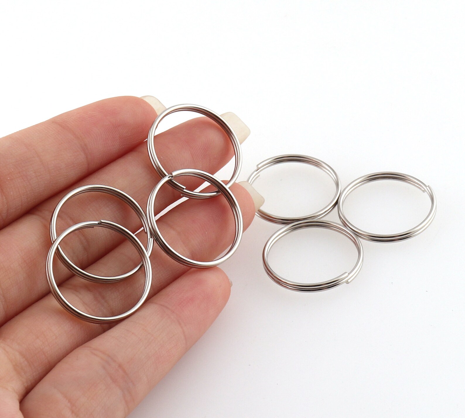 Key Rings Key Chain Charm Clasp Supplies,jump O Rings Loop Metal Key ...