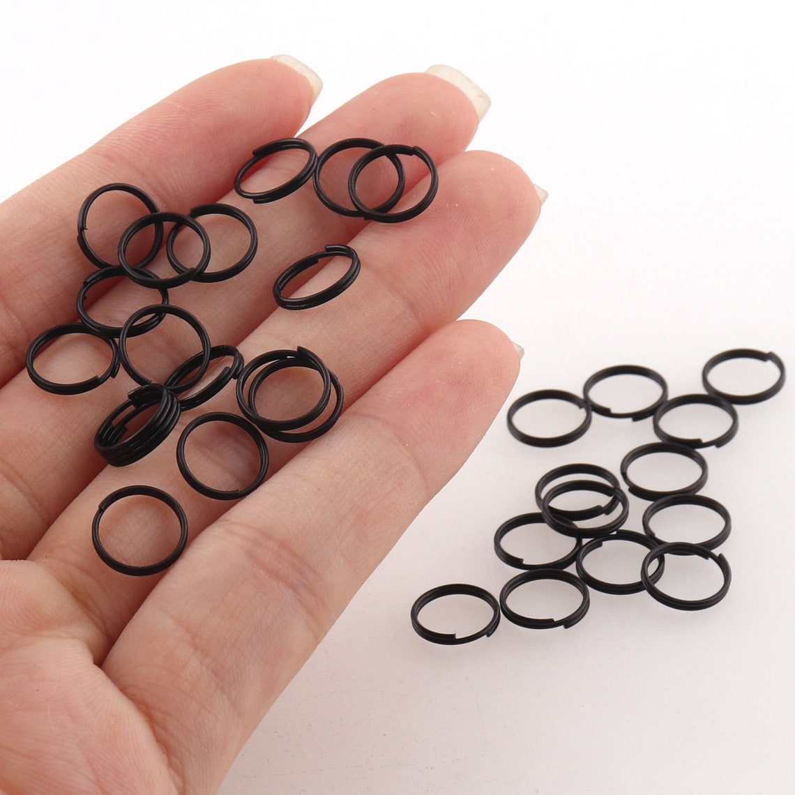 100pcsblack Round Split Key Rings Small Key Chain Clasp - Etsy 100pcsblack Round Split Key Rings Small Key Chain Clasp - Etsy