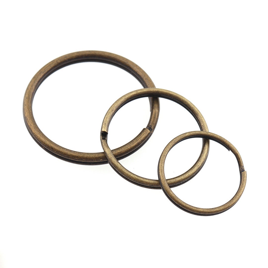 Bronze Plated Split Jump Rings - You Pick Size - 20mm 25mm 32mm OD ...