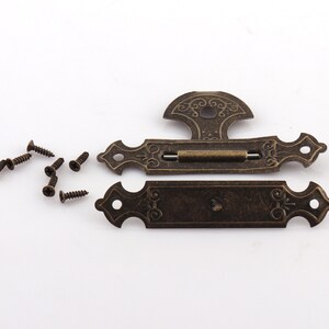 Antique Bronze Color Lock Latch ,small Box Hardware, Jewelry Box Latch ...