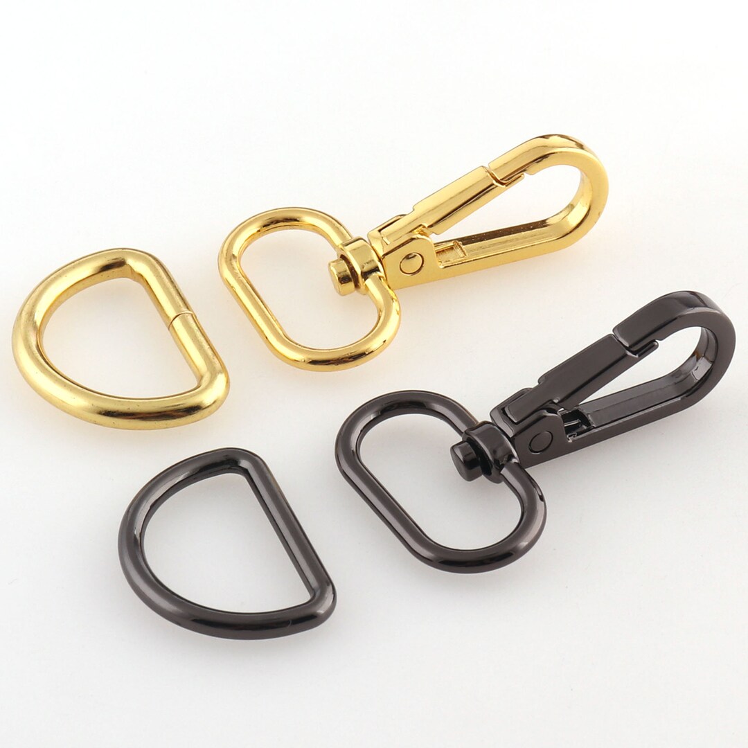 1"gold/gunblack Metal Swivel Claw Clasps,dog Collar Hardware Adjuster ...