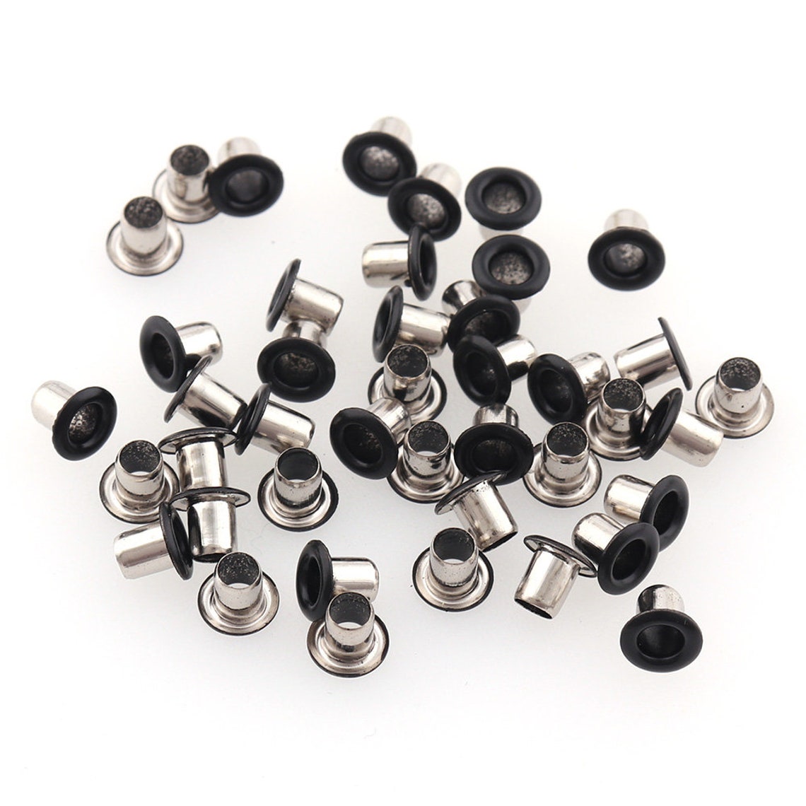 Black Grommet Eyelet 2mm Eyelets Grommets Metal Grommets for Leather ...