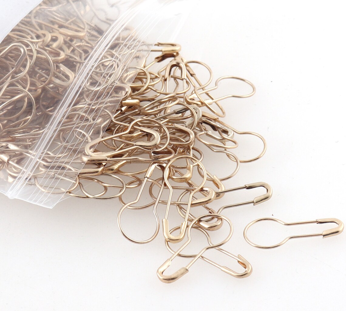 100psc Safety Pins Pear Shaped Safety Pins for Clothing | Etsy