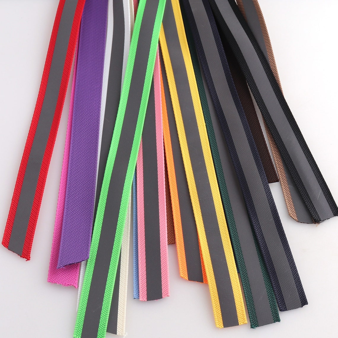 Reflective Stripe Ribbon Fabric Trim Wide Reflector Tape Reflector ...