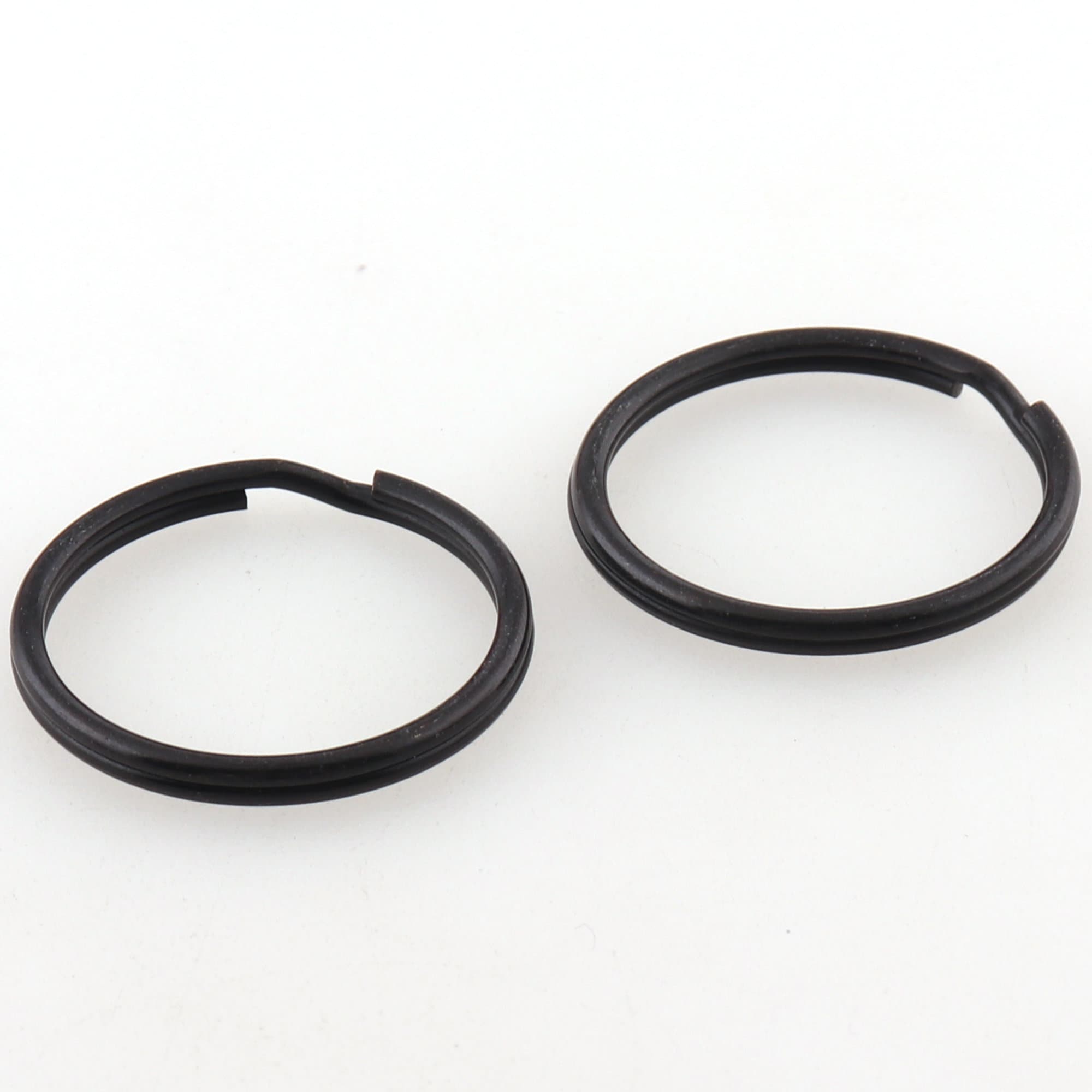 Round Black Split Ring, Black Circle Key Ring, 30MM Key Ring, Black ...