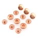 50sets Metal Snap Fastener Press Button 10mm Rose Gold Fasteners Studs ...