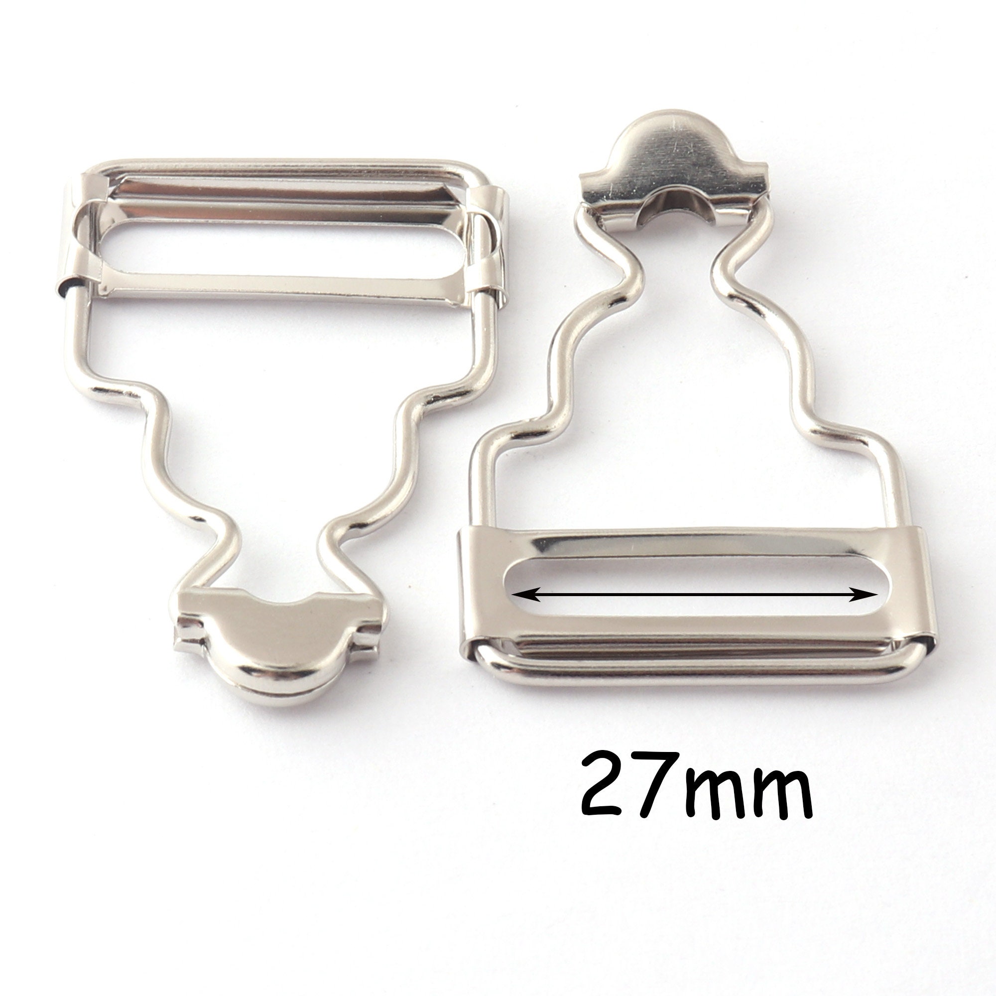 Suspenders Buckle Fastener Rivets Brace Clips Metal Button Overalls ...