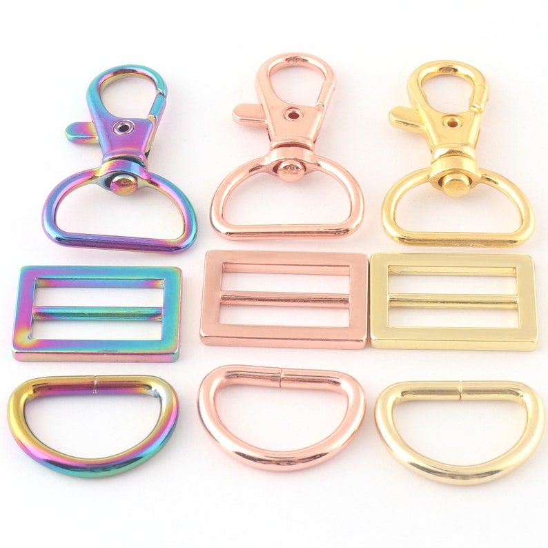 Bag Slider & D Rings Set Silver, Bag Making Supplies,bag Handles, Bag ...