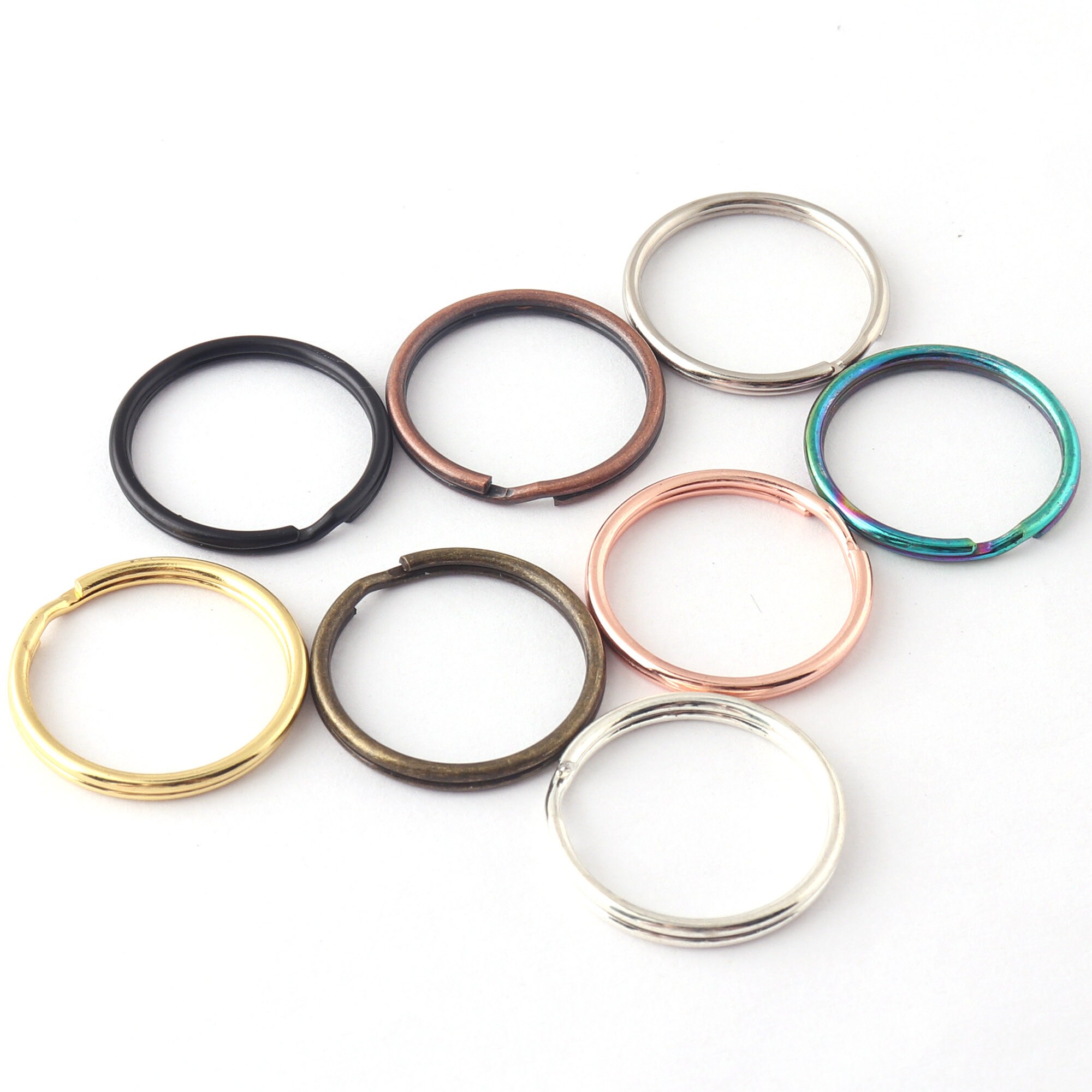 Mix Colors Key Rings Split Key Rings for 108mm Metal Key Chain Rings in ...