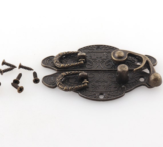 Ancient box Hasp Jewelry Wooden Box Lock Catch Latches For | Etsy