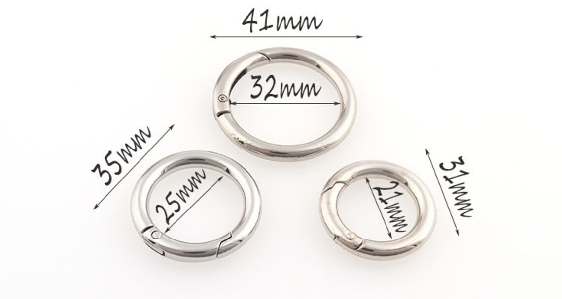 Metal O Rings,spring O Ring Clasps Spring Gate Ring Purse O Ring Round ...