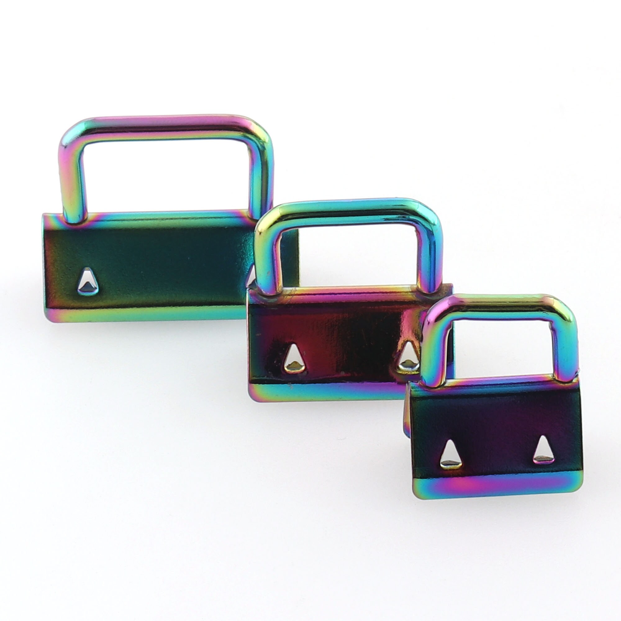 Rainbow Color Key Fob Hardware Buckle32mm/ 25mm/20mm Keychain Split ... Rainbow Color Key Fob Hardware Buckle32mm/ 25mm/20mm Keychain Split ...