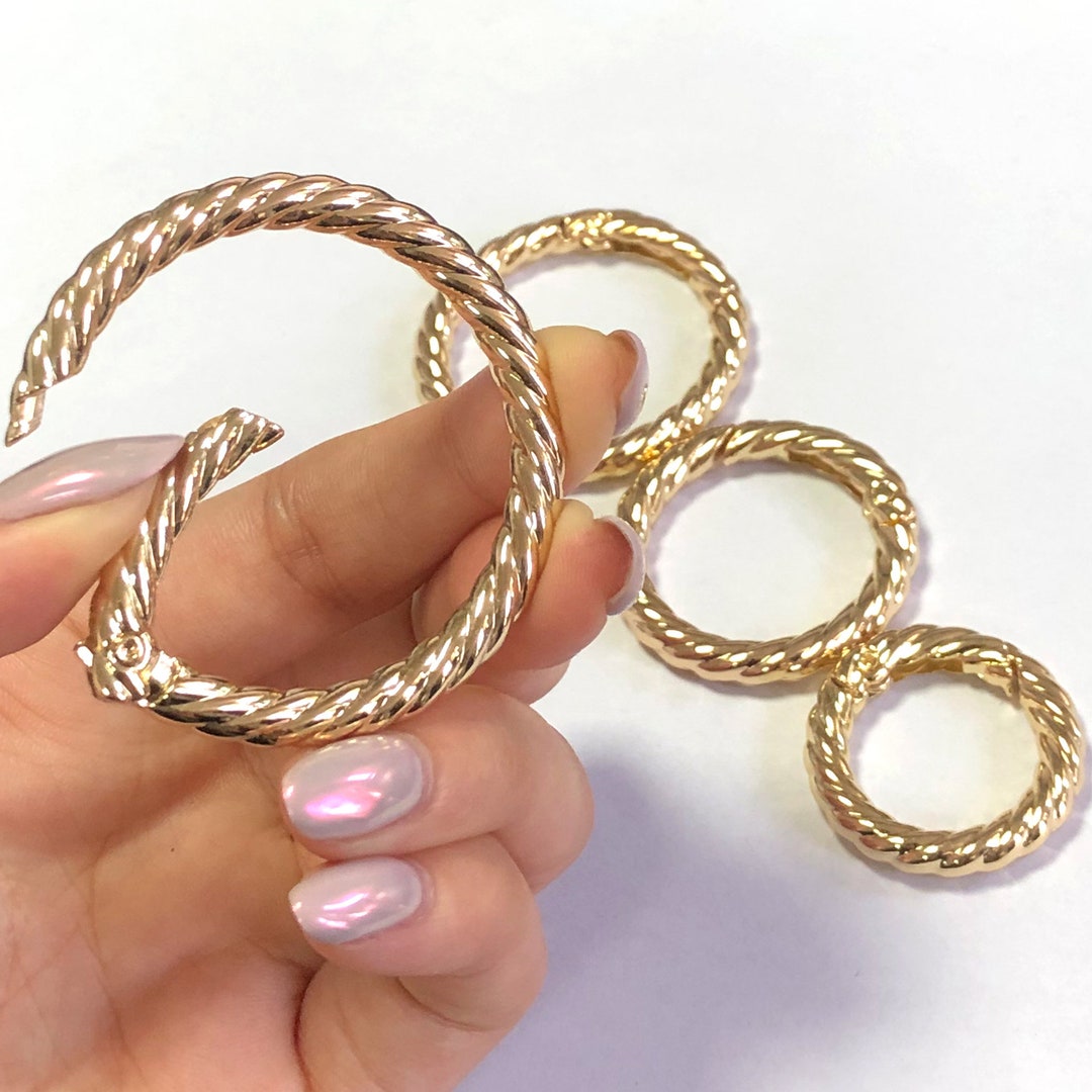 Spring Gate O Rings Openable Keyring Leather Bag Belt Strap Dog Chain ...