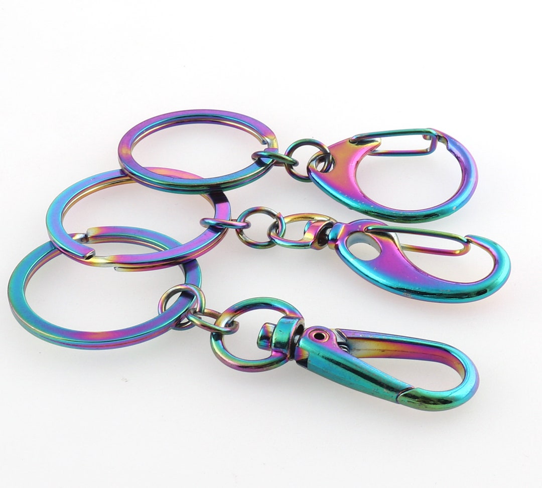 Swivel Hook Keychain With Key Rings - Includes Classic Lobster Swivels ...