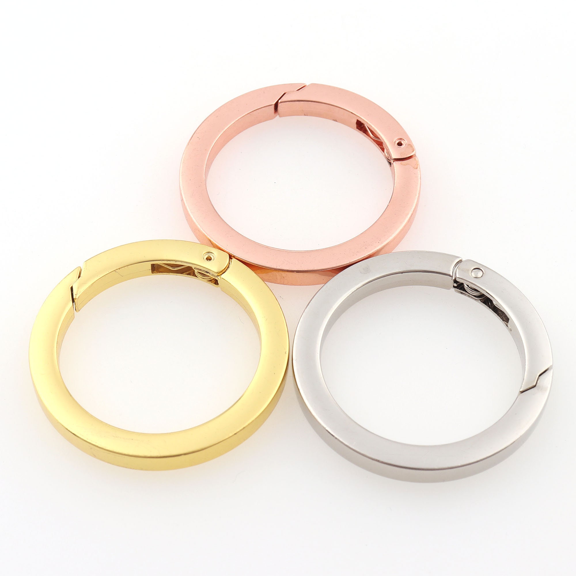 Spring Gate Ring, Push Gate Ring Large O Rings Spring Ring Clasp Push ...