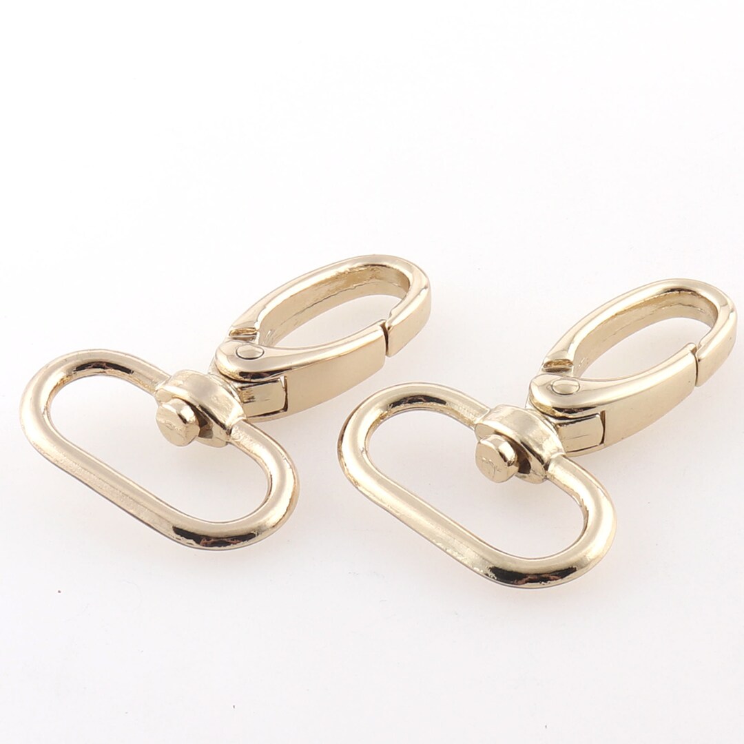 Light Gold Swivel Clasp Snap Hooks Trigger Clasps Push Gate Hooks for ...