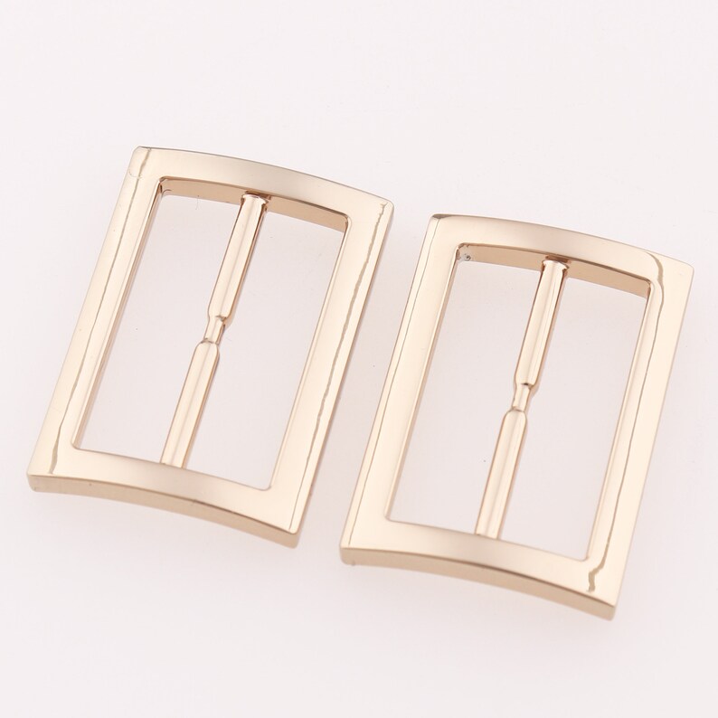 Metal Slides Tri-glides Belt Buckles 25mm Light Gold Slider Loop Ring ...