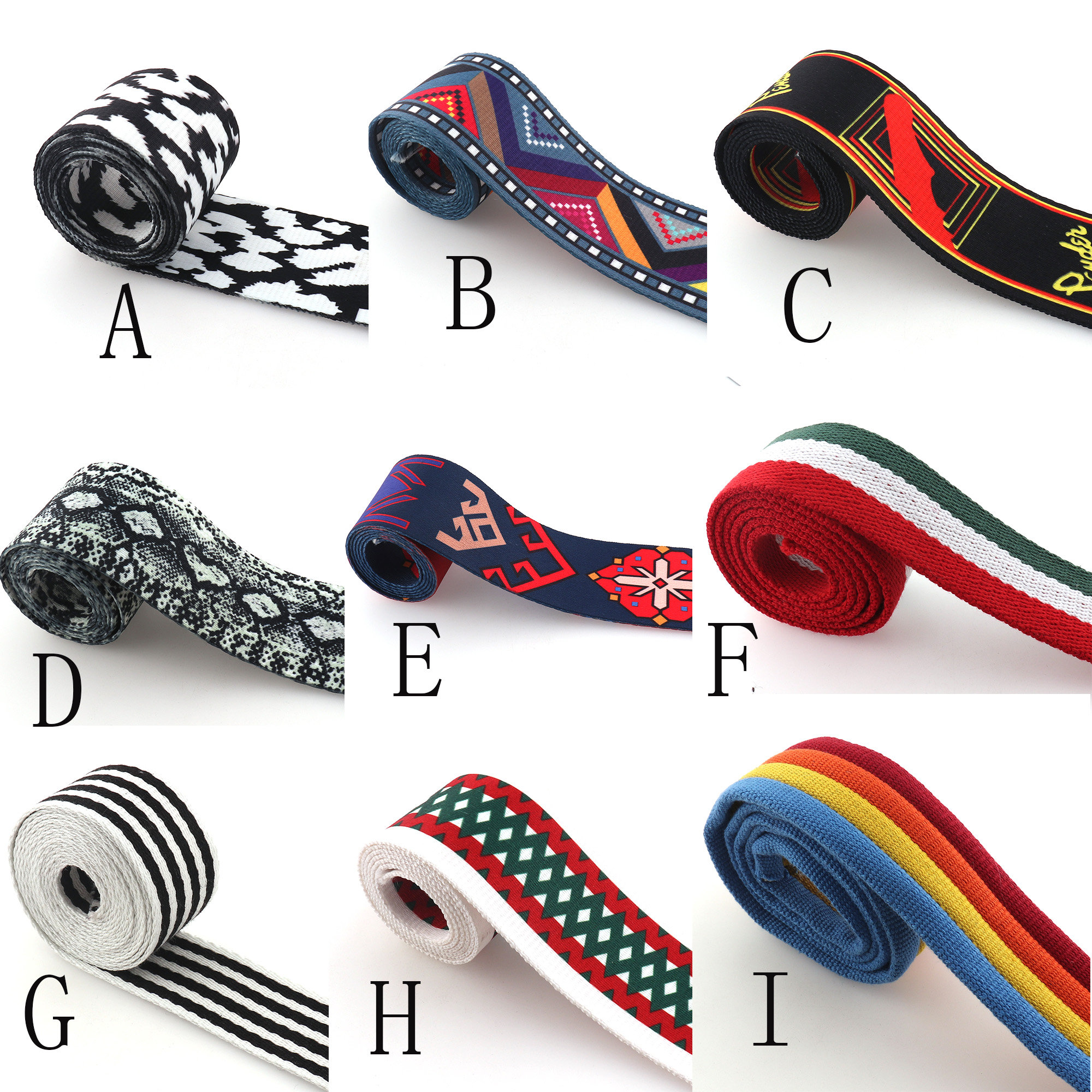 38mm 2 Wide 1 1/2 Colorful Webbing Cotton Nylon - Etsy