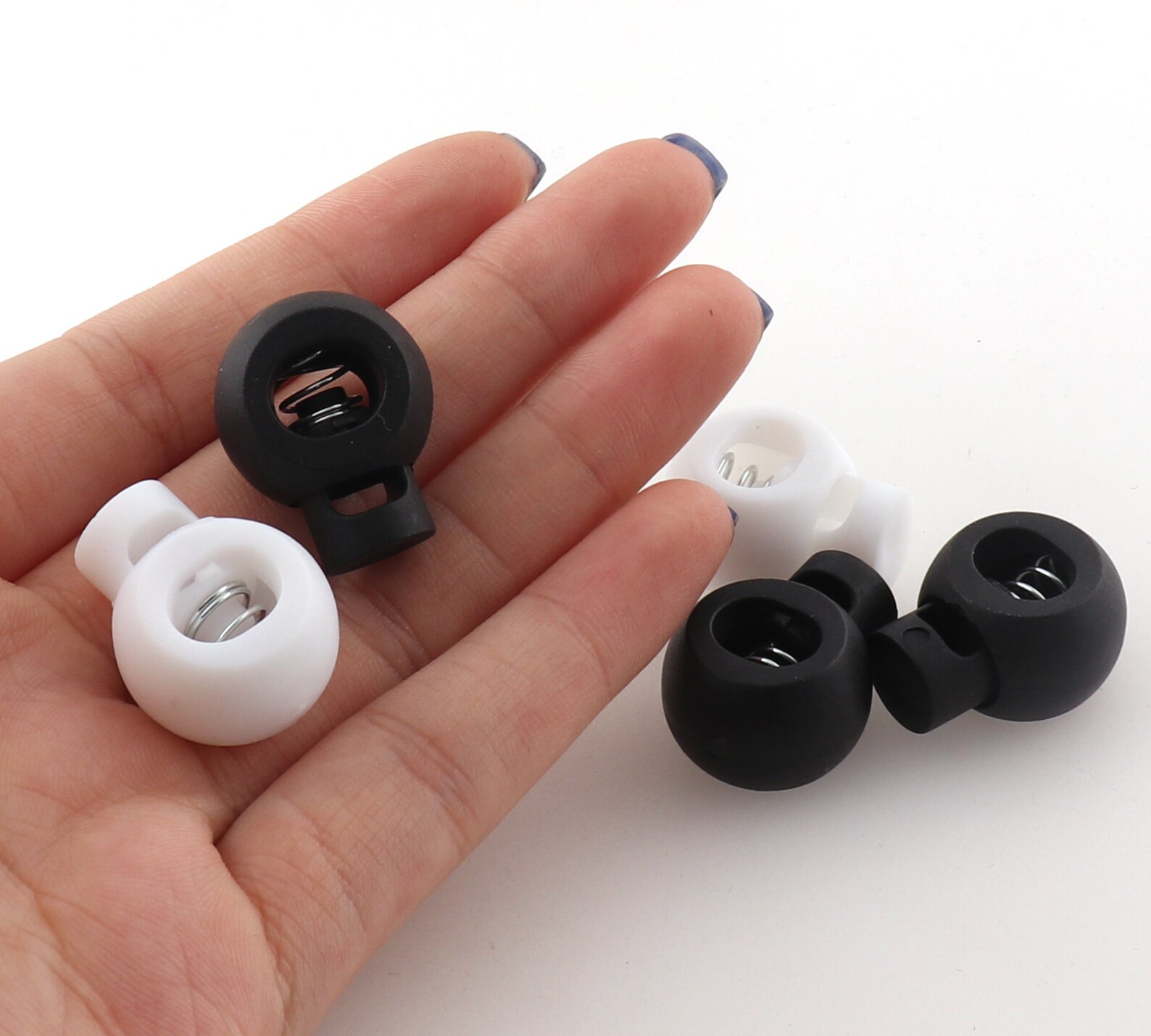 Cord Stopper for 6mm Elastic Cord Cord Locks Adjuster Toggle Cord Round ...