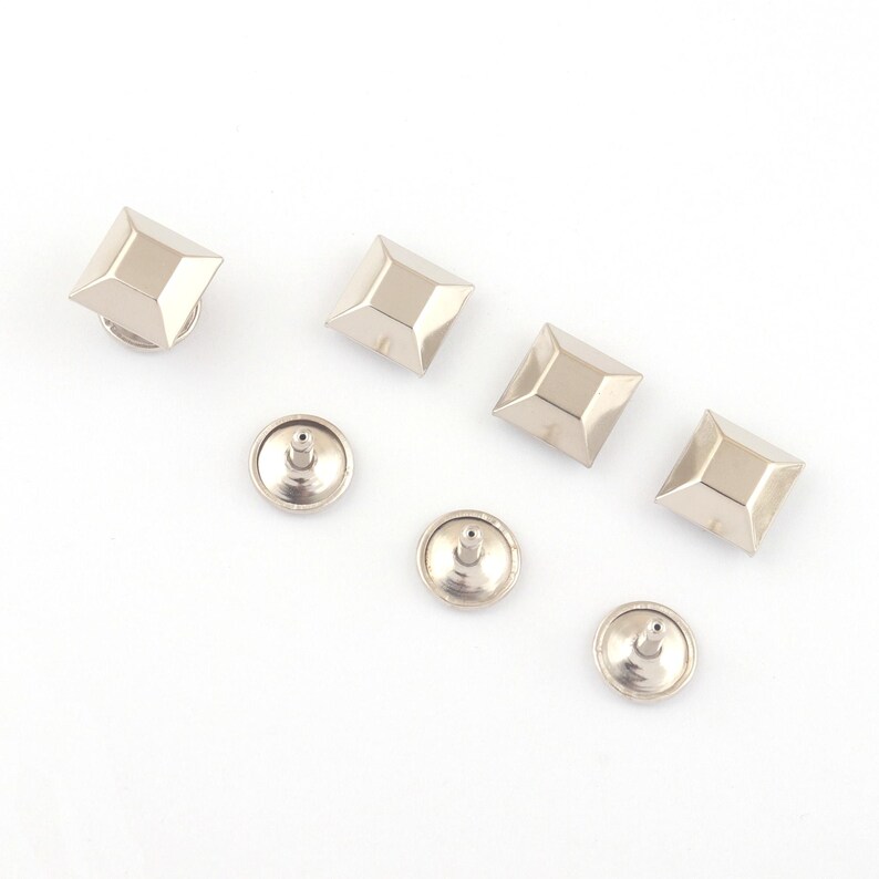 12mm/15mm Silver Ladder Square Pyramid Double Cap Rivet Rapid Rivet ...