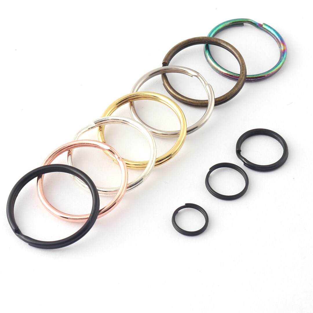 Mix Colors Key Rings Split Key Rings for 10*8mm Metal Key Chain Rings ...