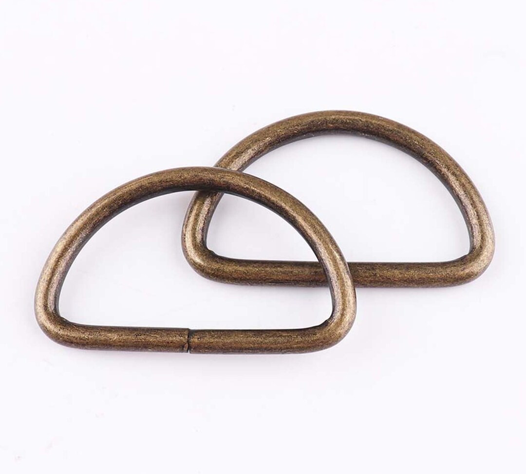 D Rings Connection Alloy Adjustable Buckles for 38mm Webbing Leather ...