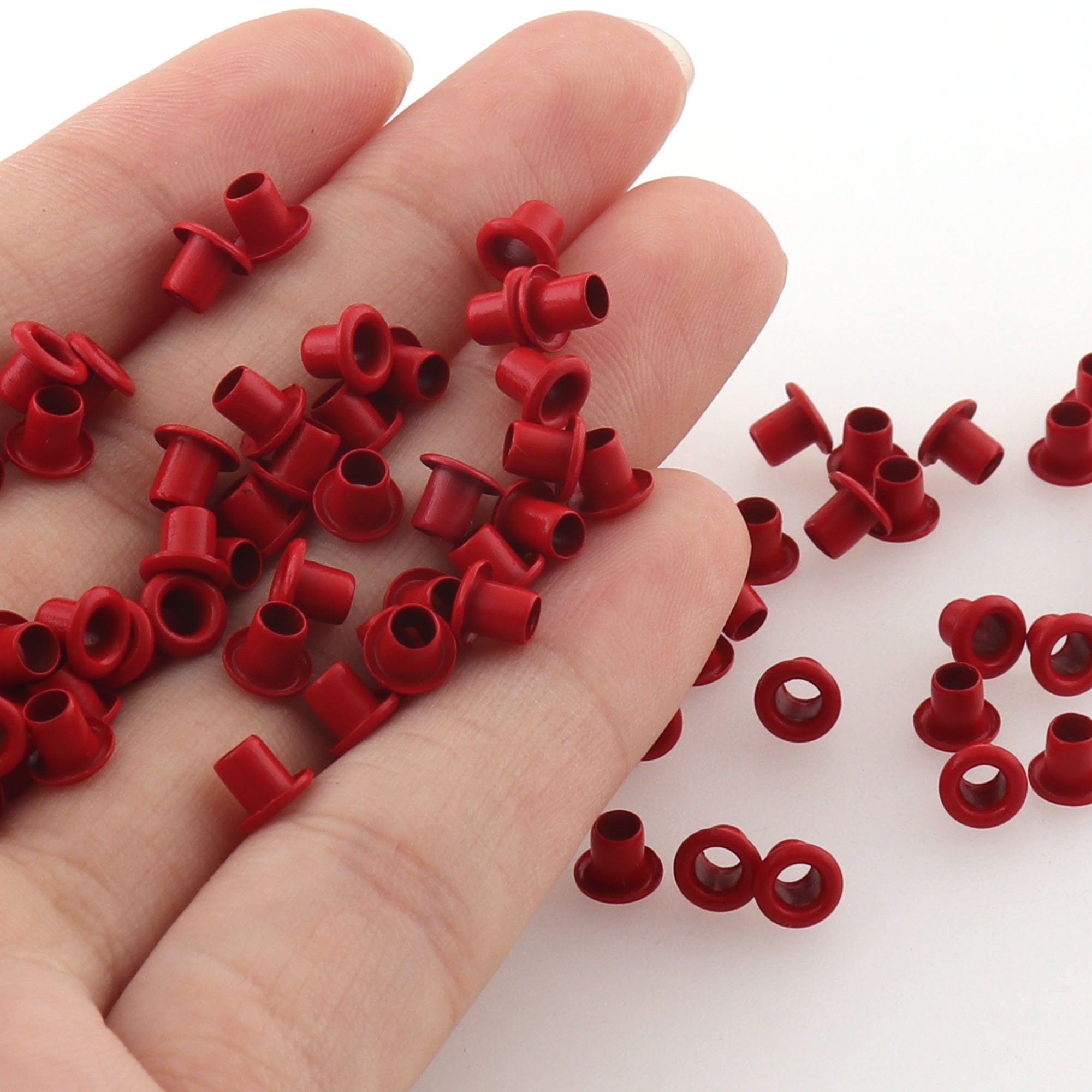 200pcs Red Small Eyelets Hole Metal Eyelets Grommet Eyelet - Etsy